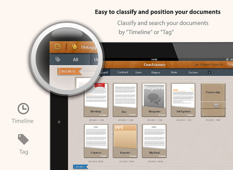 Con CamScanner HD Pro puoi acquisire documenti e consultarli sul tuo iPad