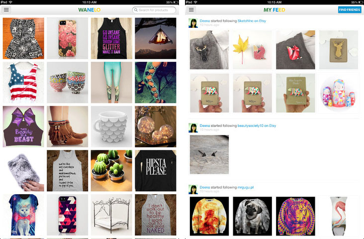 Wanelo Shopping: l'app per fare shopping da iPad tra prodotti unici ...