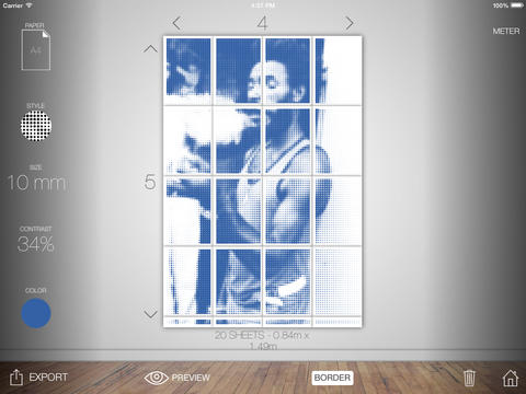 Crea e personalizza il tuo poster su iPad con Raster